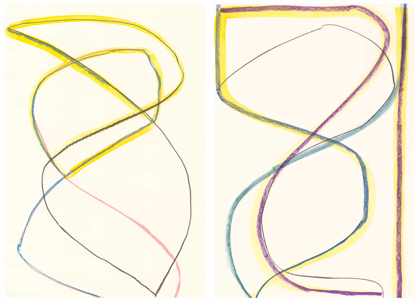 Birdpath 1 and 2, 2021, Marina Adams | Universal Limited Art Editions ...