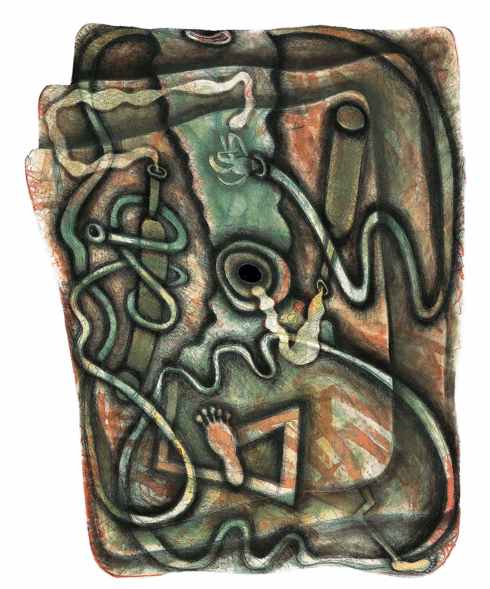 Undoing, 1989-90, Elizabeth Murray | Universal Limited Art Editions (ULAE)