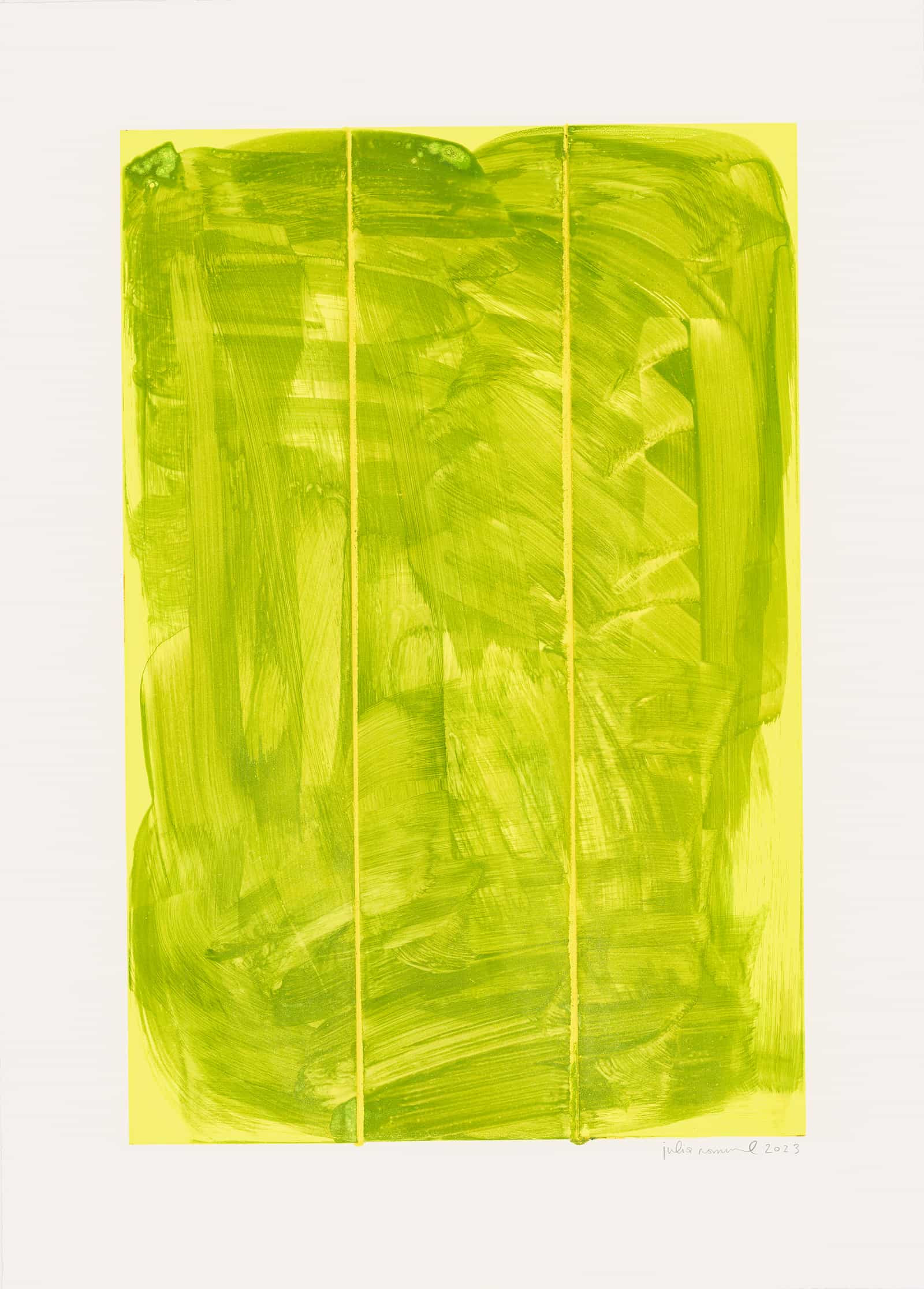 Untitled (chartreuse/yellow), 2023, Julia Rommel | Universal Limited ...